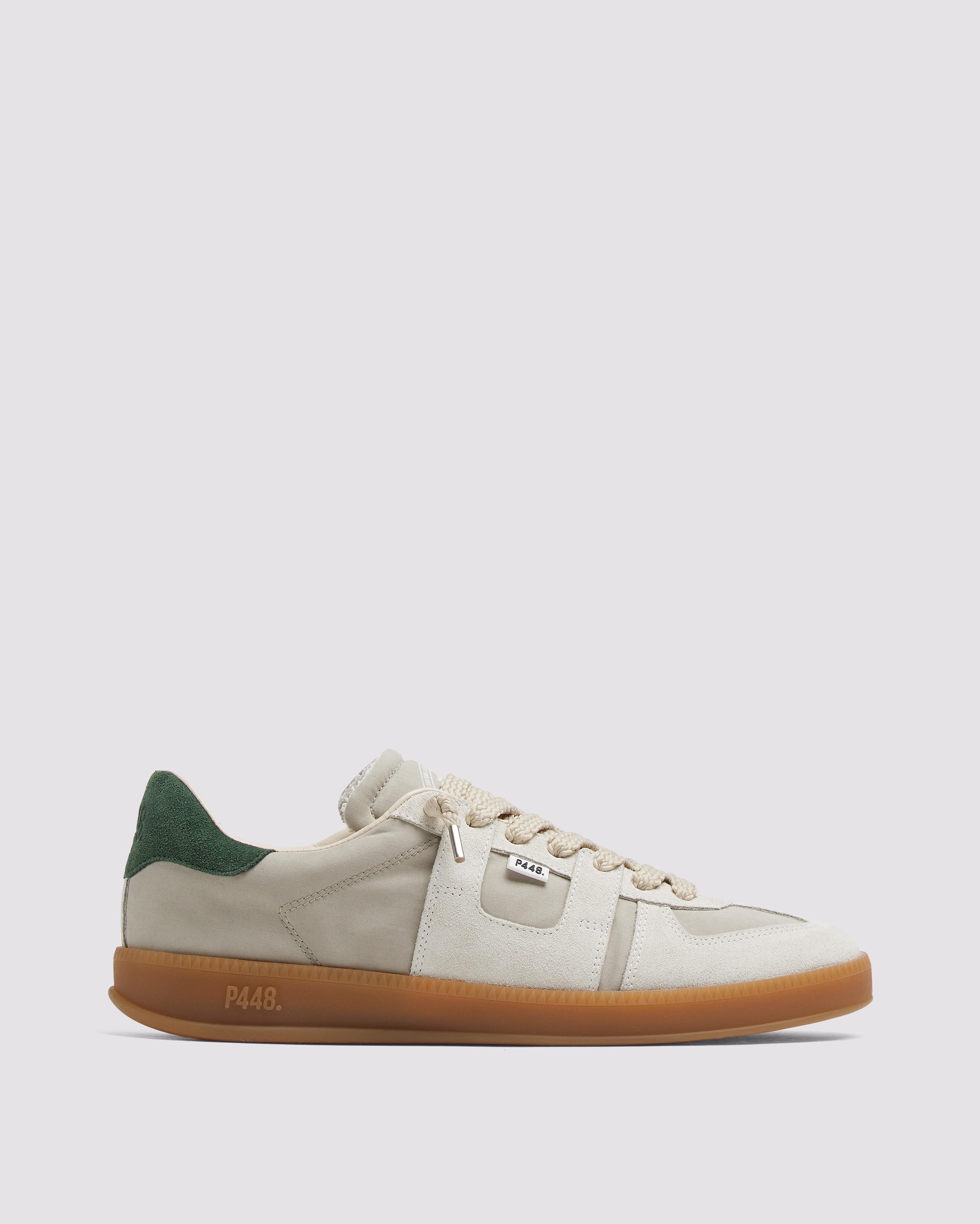 Monza Cedar - Men's Low-Top Beige Nylon Sneaker – P448 UK